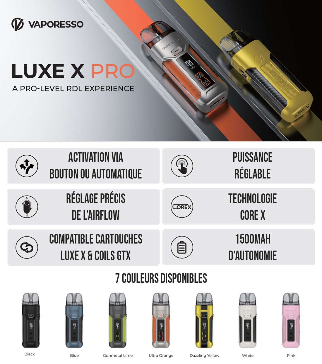 Luxe X Pro Pod Kit Vaporesso • Hobby Vapeo Online